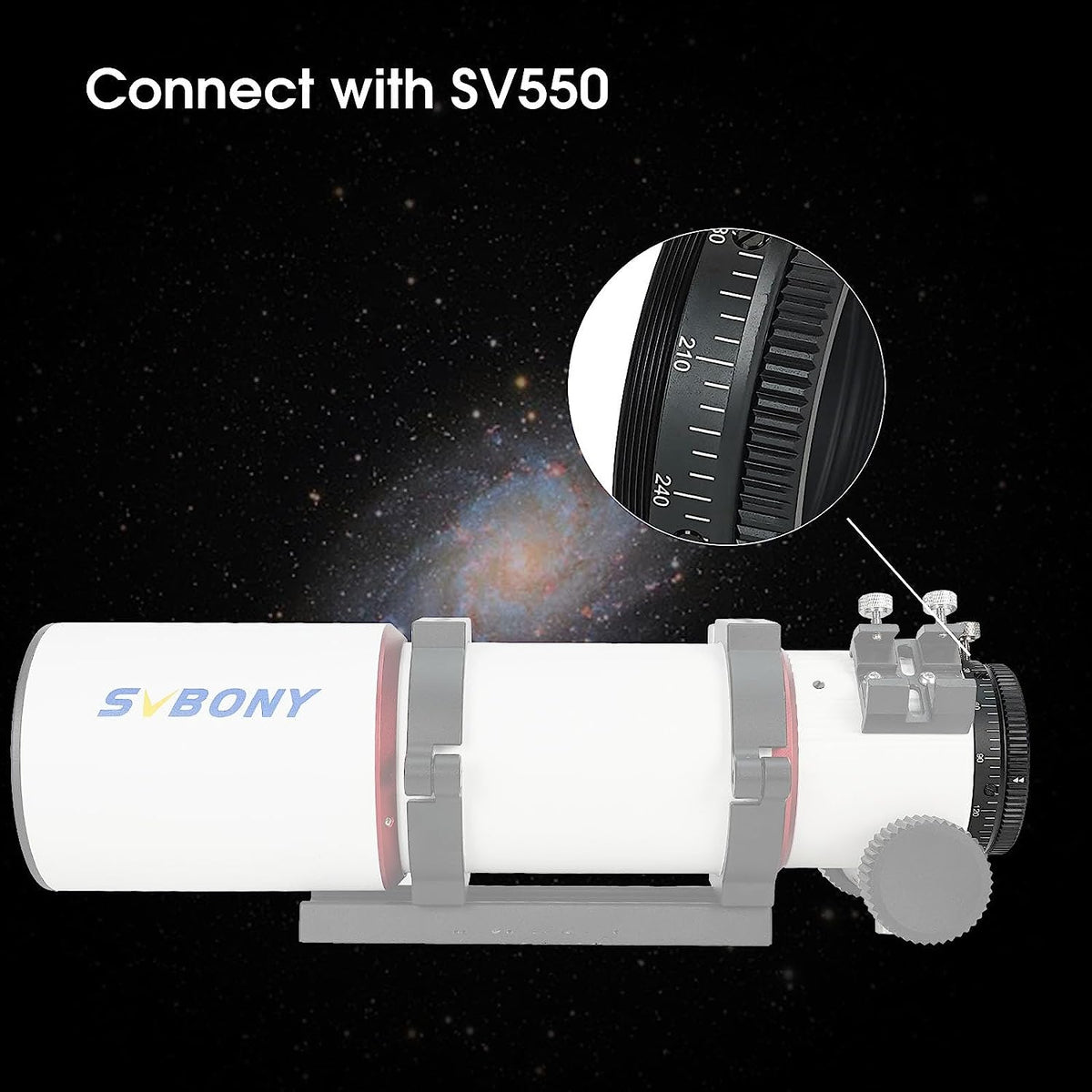 Svbony SV210 360 Degrees CAA Rotator for SV550 80mm Triplet APO Refrac